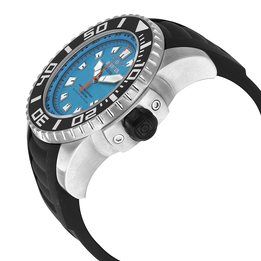 Invicta Pro Diver Turquoise Dial Black Rubber Men's Watch 14662 - Pro ...