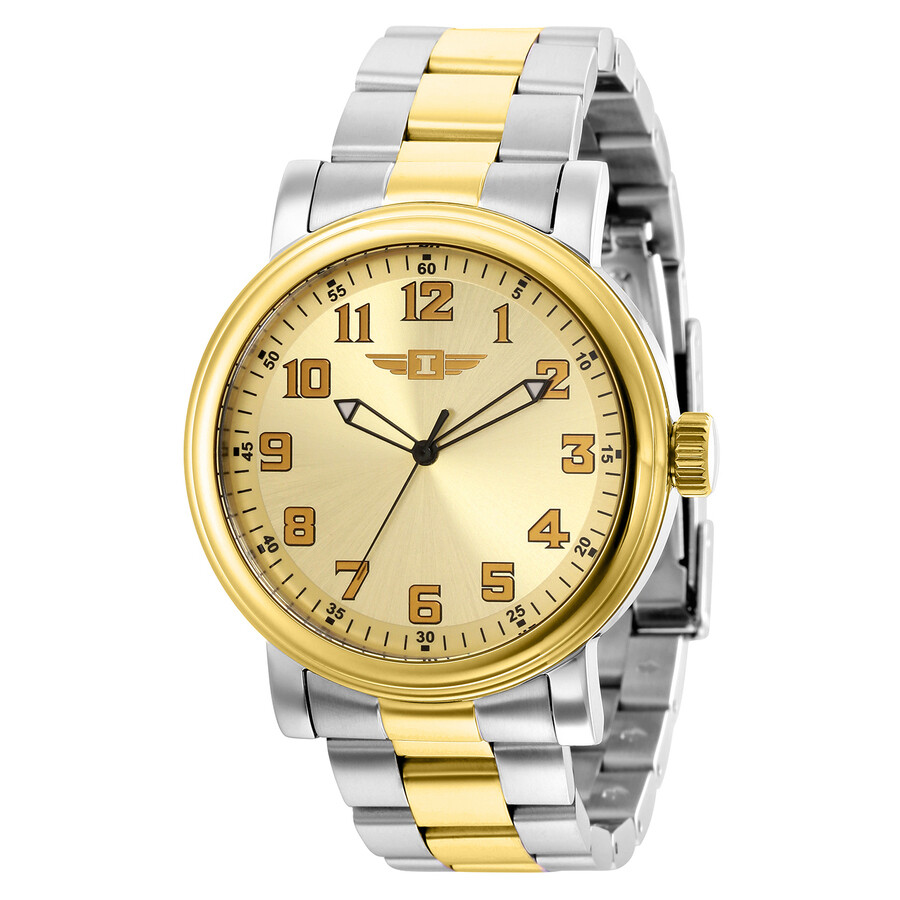 Invicta Quartz Gold Dial Men's Watch IBI36458 886678445554 - Watches, I ...