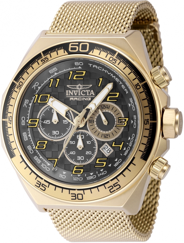 Invicta Racing Chronograph GMT Quartz Black Dial Men's Watch 47903 ...