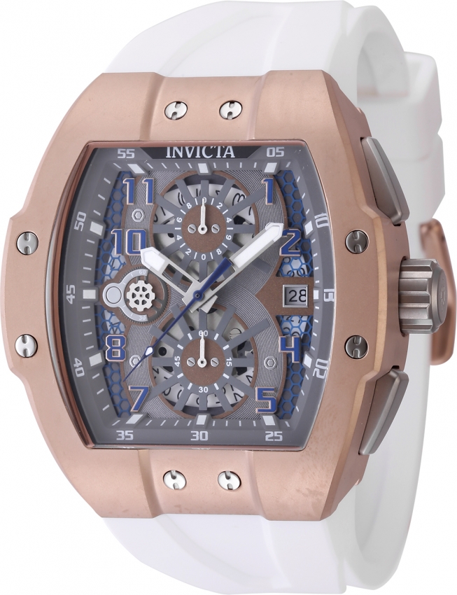 Invicta Racing Chronograph Quartz Grey Dial Men's Watch 48028 ...