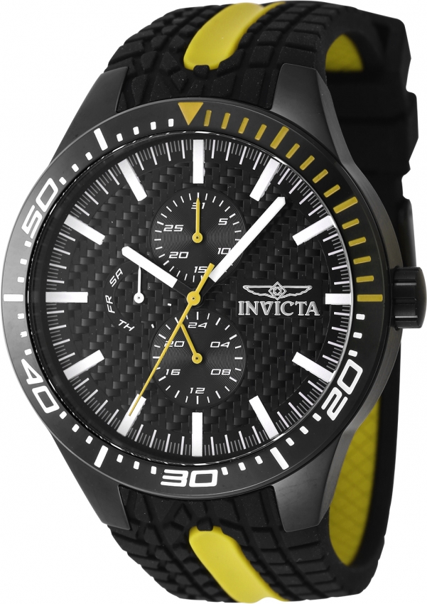 Invicta Racing GMT Quartz Black Dial Men's Watch 47554 886678632176 ...