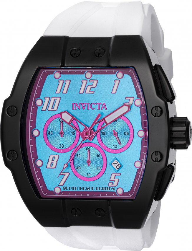 Invicta Racing South Beach Chronograph GMT Quartz AQUA Dial Men's Watch ...