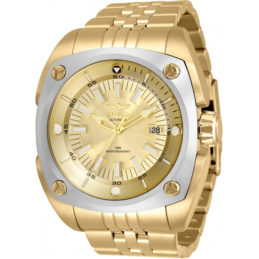 Invicta Reserve Automatic Gold Dial Men's Watch 32063 886678378111 ...