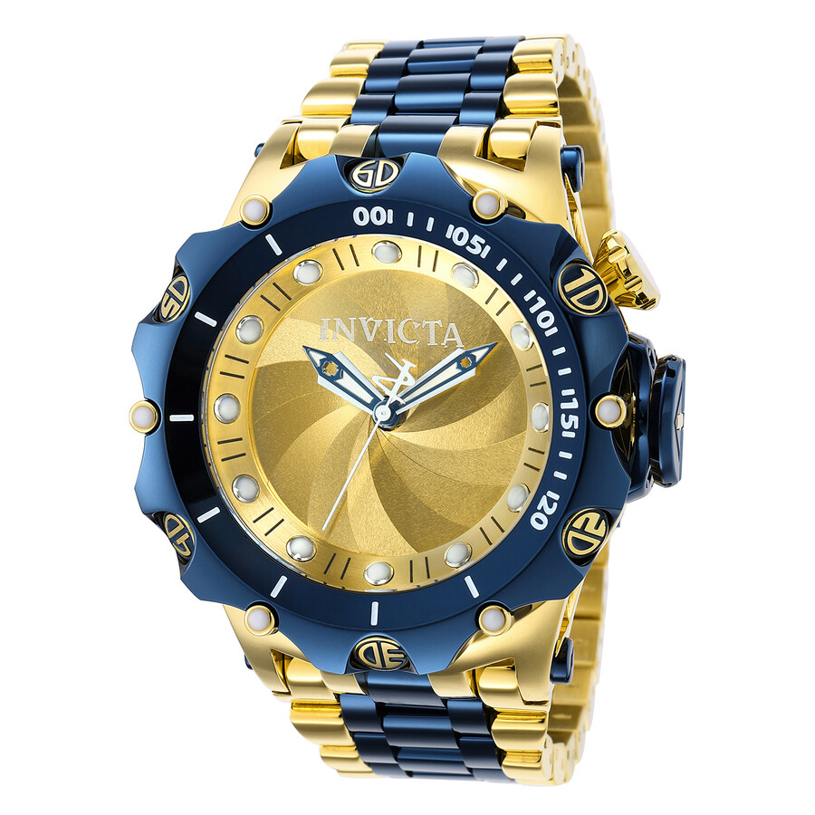 Invicta Reserve Automatic Gold Dial Men's Watch 36661 886678448791 ...