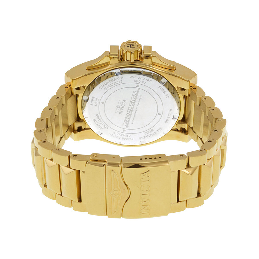 Invicta Reserve Chronograph 18kt Gold-plated Men's Watch 6256 - Reserve ...