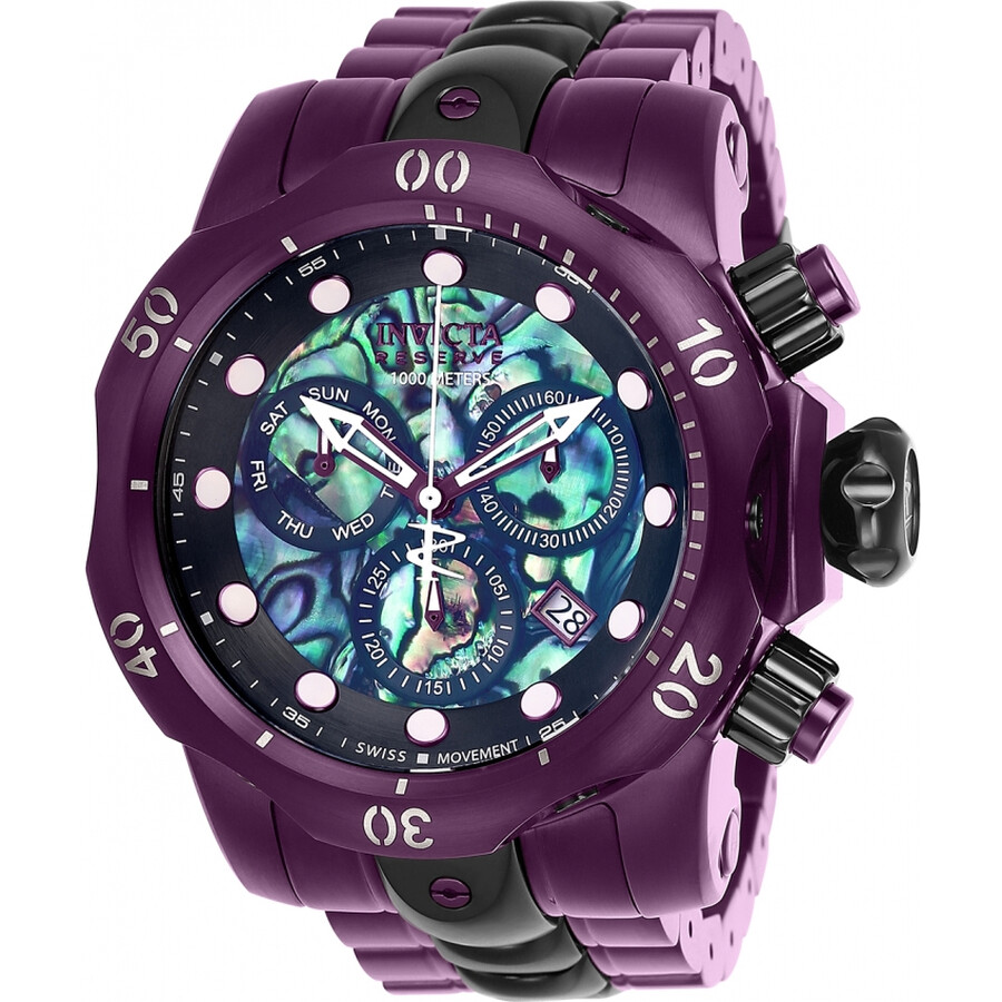 Invicta Reserve Chronograph Abalone Dial Men's Watch 25917 886678313013 ...