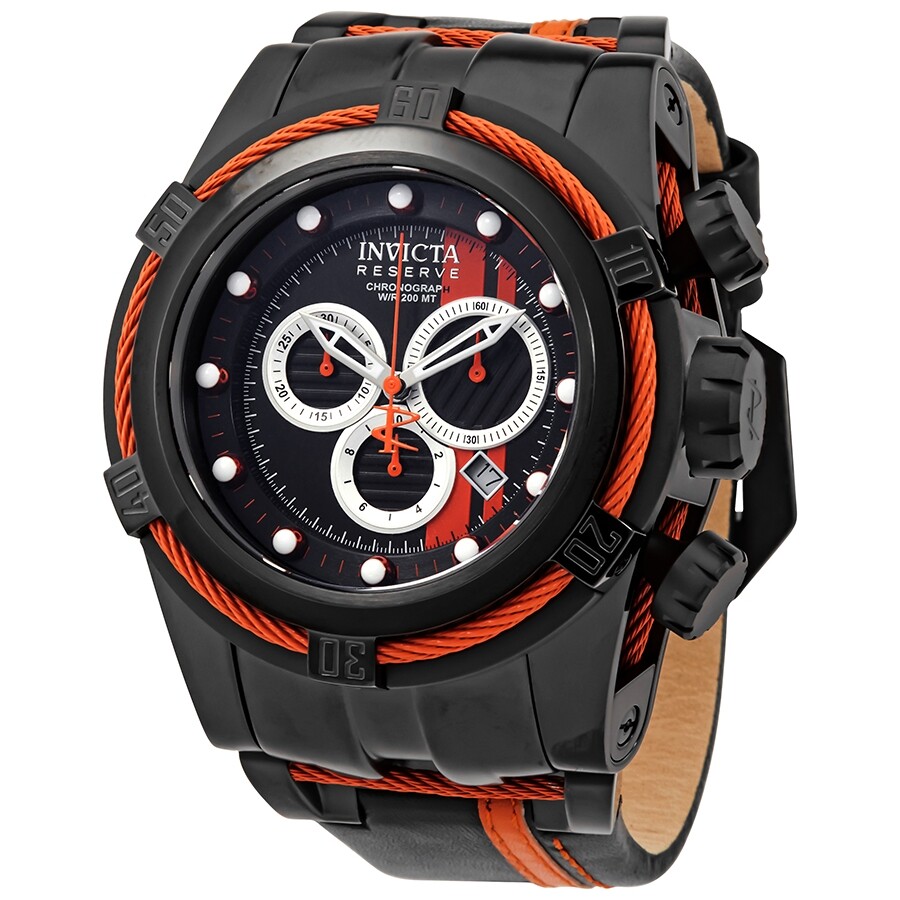 Invicta Reserve Chronograph Black Dial Men's Watch 26473 886678319091 ...