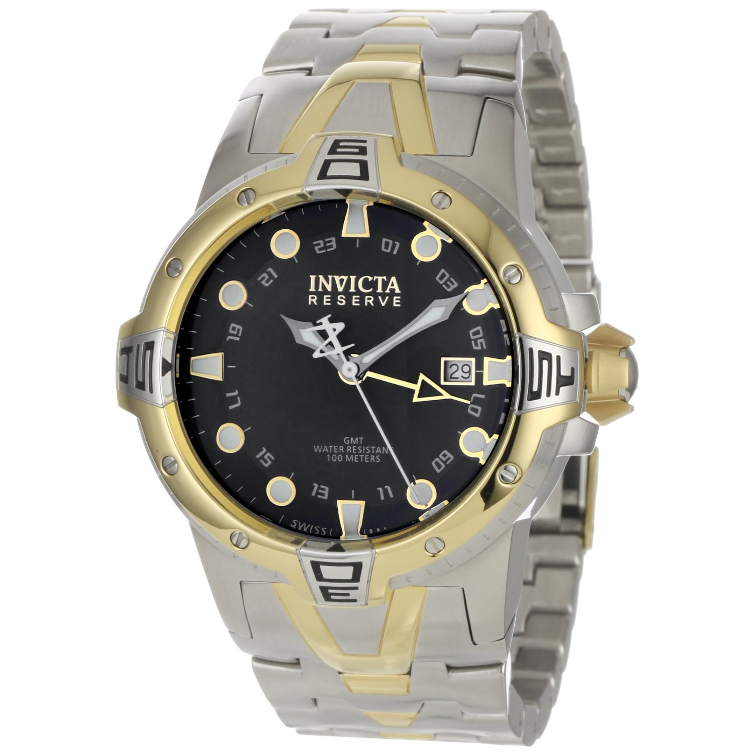 Invicta Reserve Chronograph Black Dial Men's Watch 0649 843836006491 ...