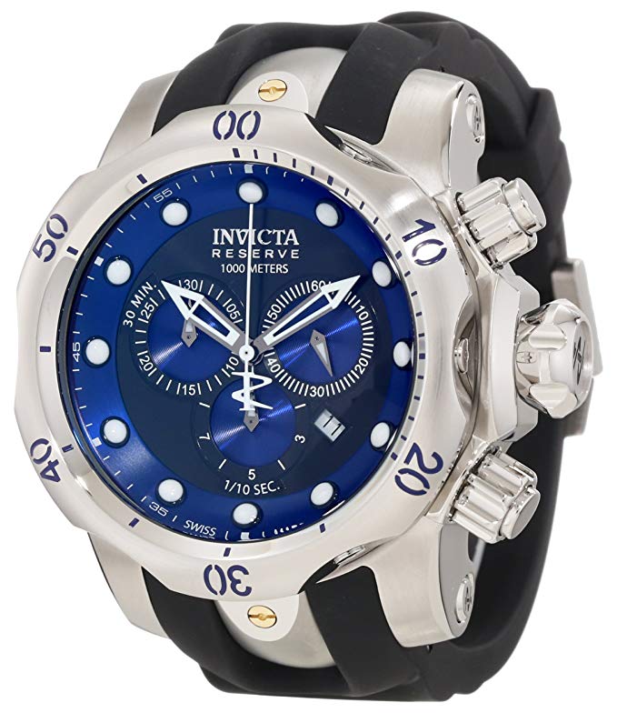 Invicta Reserve Chronograph Blue Dial Men's Watch 10958 886678109586 ...