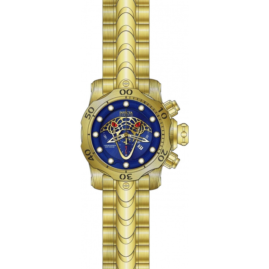 Invicta Reserve Venom Viper Chronograph Quartz Blue Dial Men's Watch ...