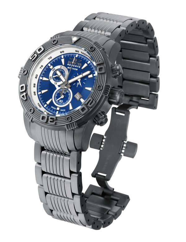 Invicta Reserve Chronograph Blue Dial Men's Watch 19594 886678240821 ...
