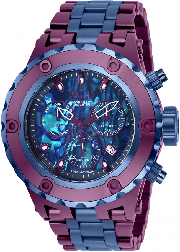 Invicta Reserve Chronograph Blue Dial Men's Watch 25913 886678312979 ...