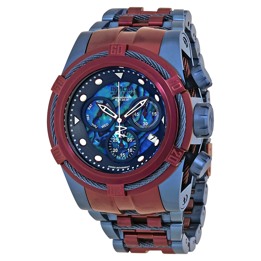Invicta Reserve Chronograph Blue Dial Men's Watch 25922 886678313068 ...