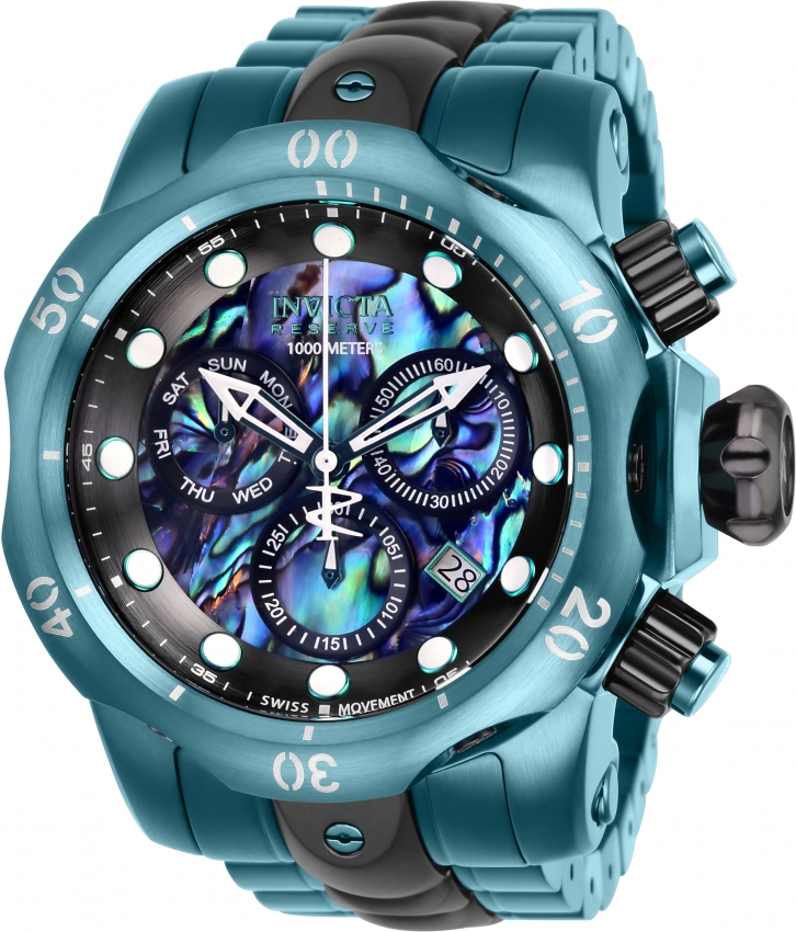 Invicta Reserve Chronograph Blue Dial Two-tone Men's Watch 25916 ...