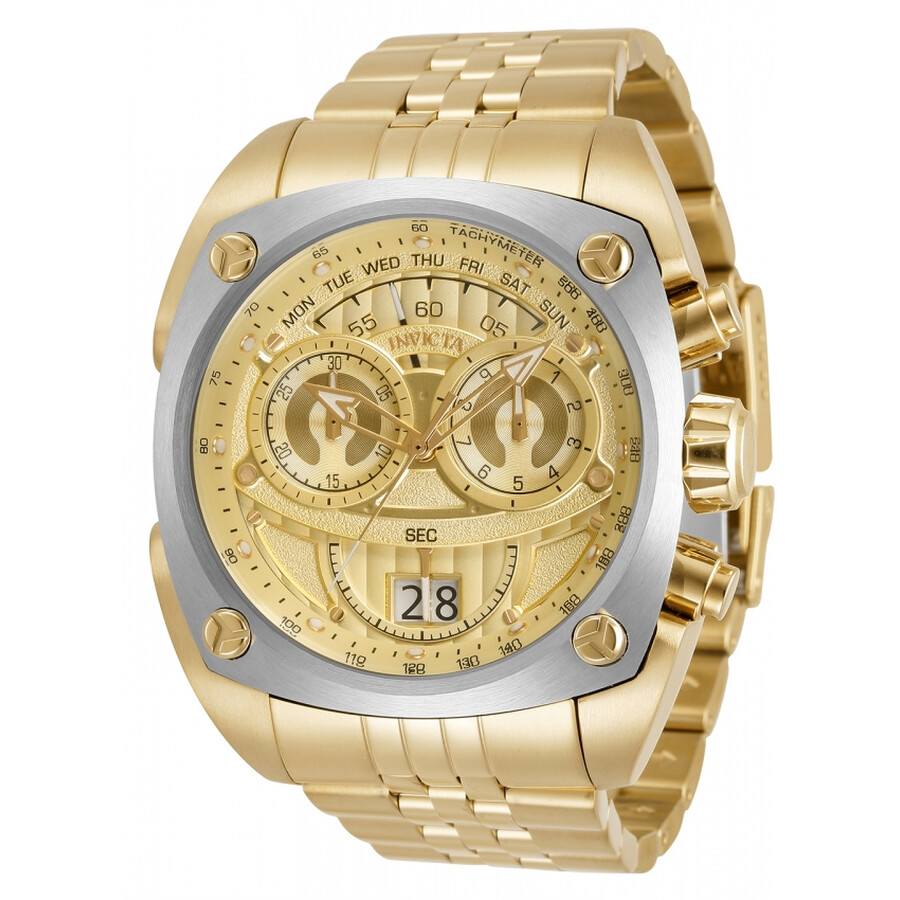 Invicta Reserve Chronograph Quartz Gold Dial Men's Watch 32072 ...