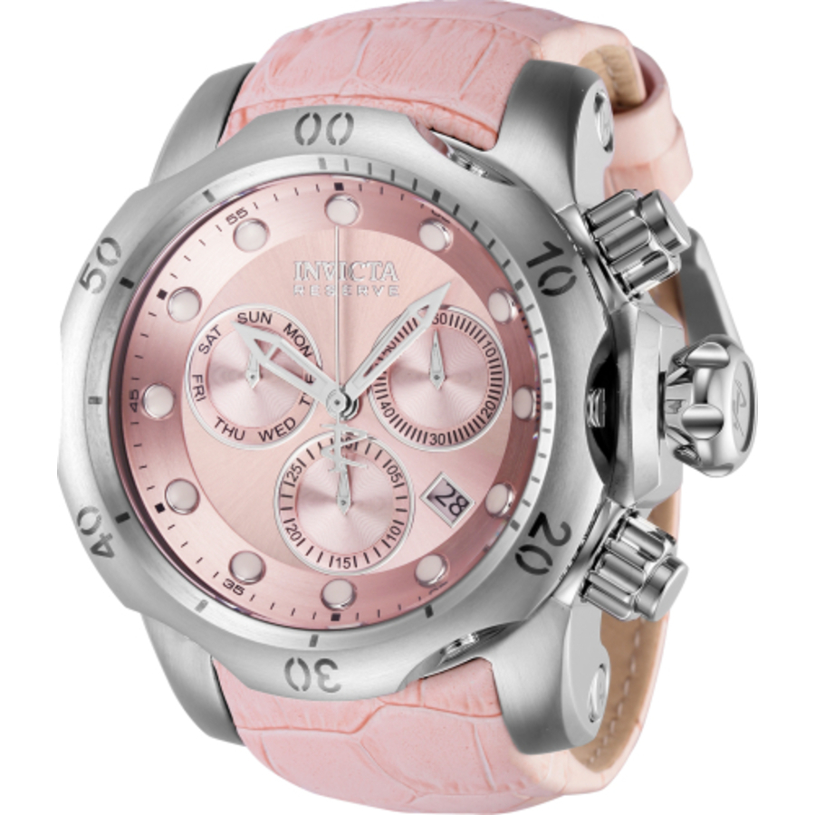 Invicta Reserve Chronograph Quartz Pink Dial Men's Watch 42617 ...