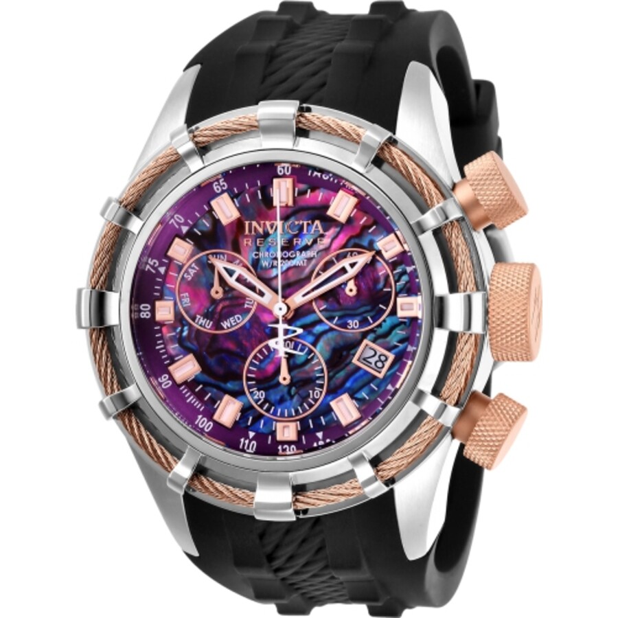 Invicta Reserve Chronograph Quartz Purple Dial Men's Watch 26194 ...