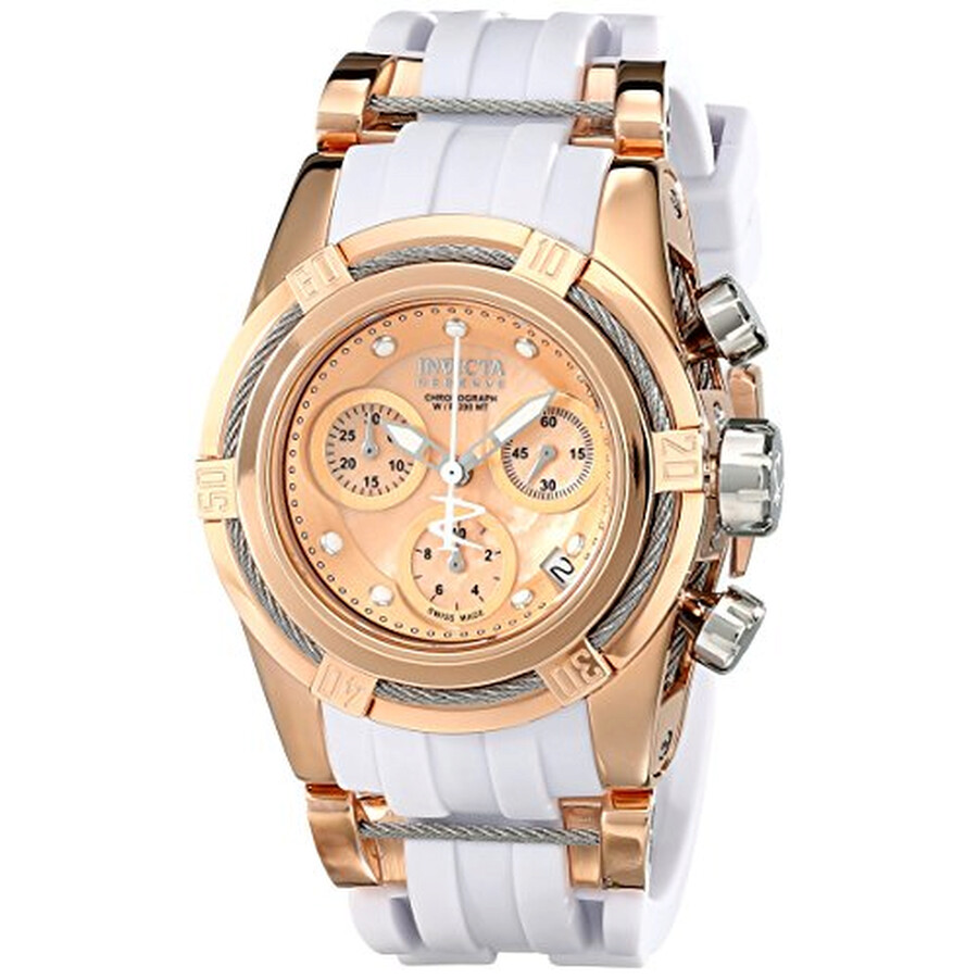 Invicta Reserve Chronograph Rose Gold Dial Ladies Watch 15284 ...