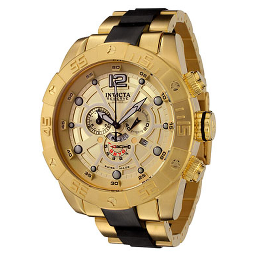 Invicta Reserve Chronograph Rose Gold Dial Men's Watch 6922 ...