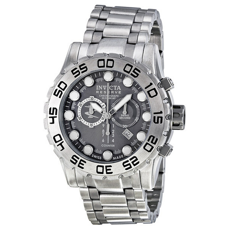 Invicta Reserve Collection Leviathan Chronograph Grey Dial Men's Watch ...
