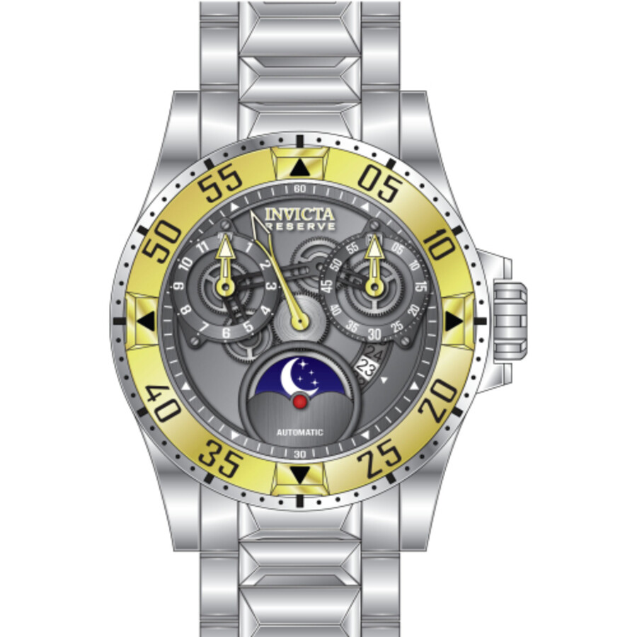 Invicta Reserve Excursion Automatic Gunmetal Dial Men's Watch 47573 ...