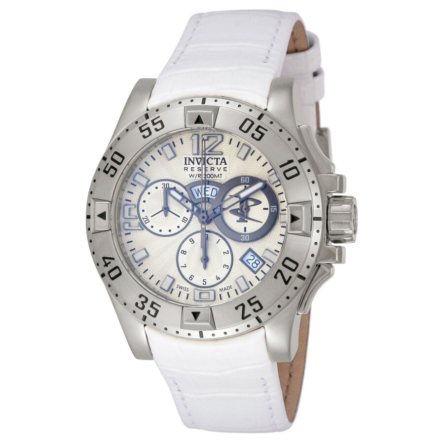 Invicta Reserve Excursion Silver Dial Chronograph Men's Watch 10526 ...