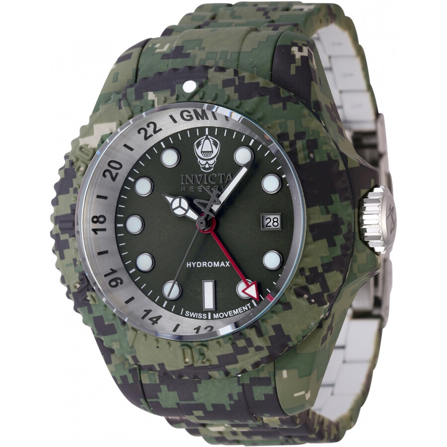 Invicta Reserve GMT Date Quartz Green Dial Men's Watch 45939 ...