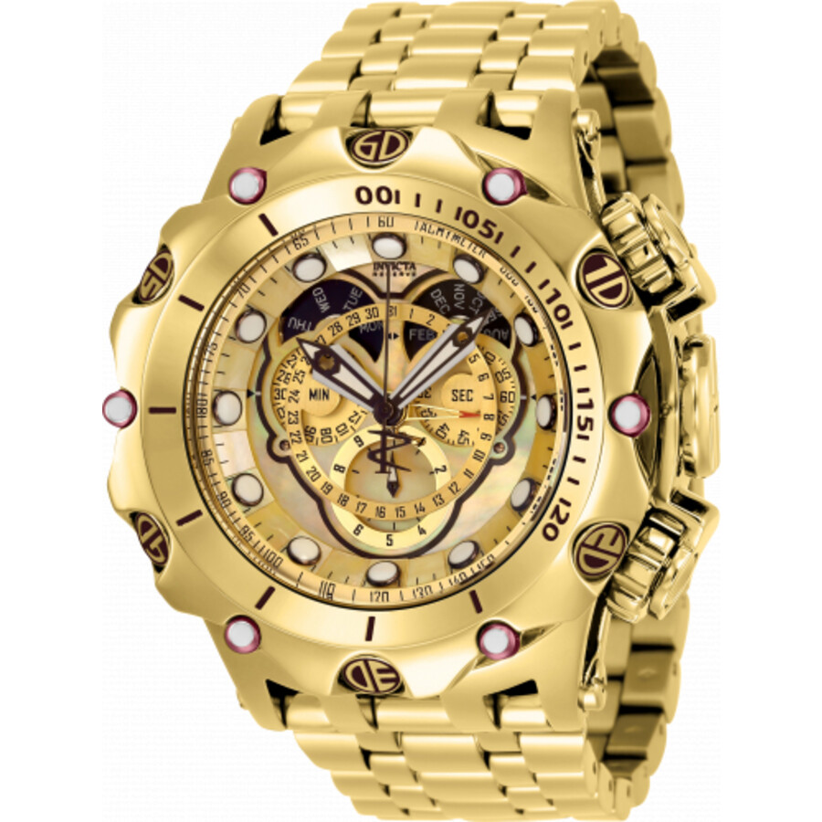 Invicta Reserve Gold-tone Dial Men's Watch 35187 886678425341 - Watches ...