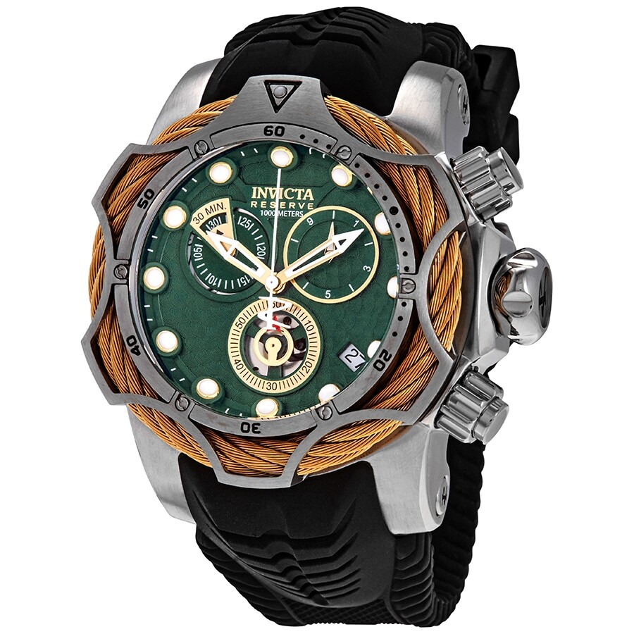 Invicta Reserve Chronograph Quartz Green Dial Men's Watch 27710 ...
