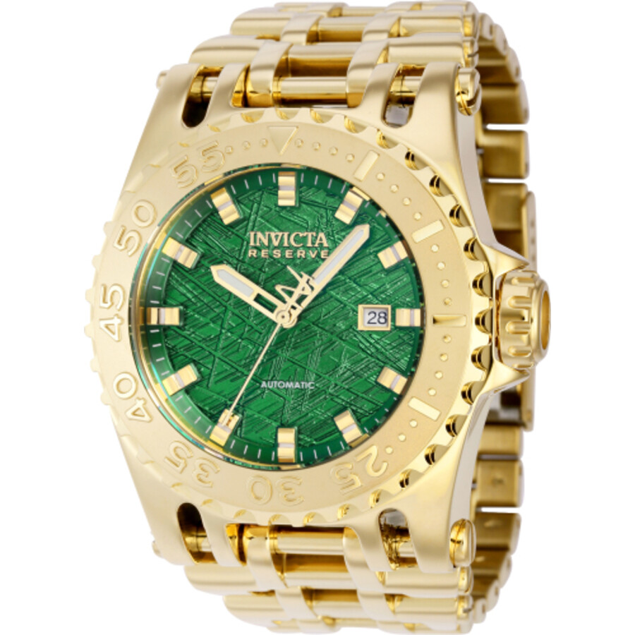 Invicta Reserve Green Dial Yellow Gold-tone Men's Watch 38712 ...