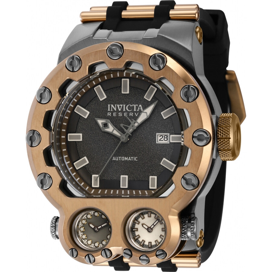 Invicta Reserve Magnum Tria Automatic Gunmetal Dial Men's Watch 43128 ...