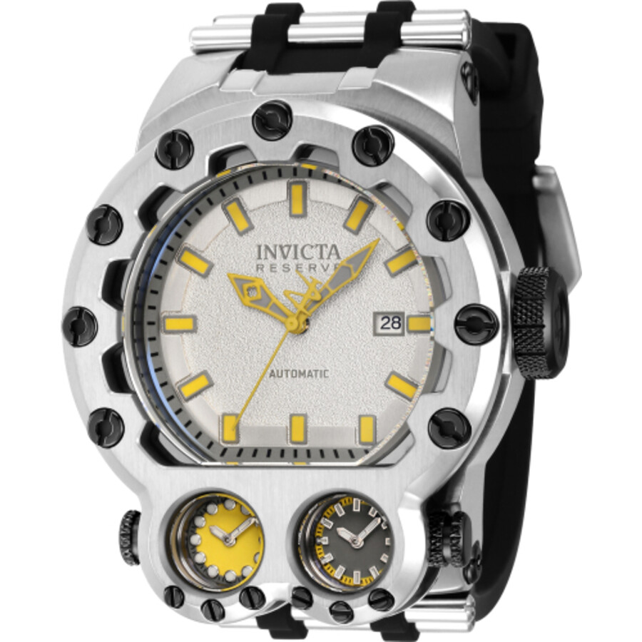 Invicta Reserve Magnum Tria Automatic Silver Dial Men's Watch 43122 ...