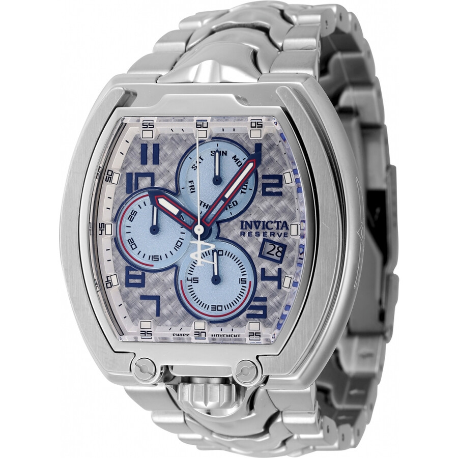 Invicta Reserve Mammoth Chronograph Quartz Silver Dial Men's Watch ...