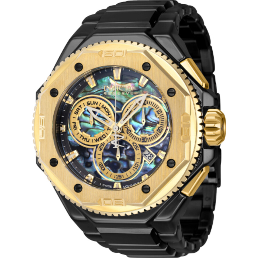 Invicta Reserve Pro Diver Chronograph Quartz Gold Dial Men's Watch ...