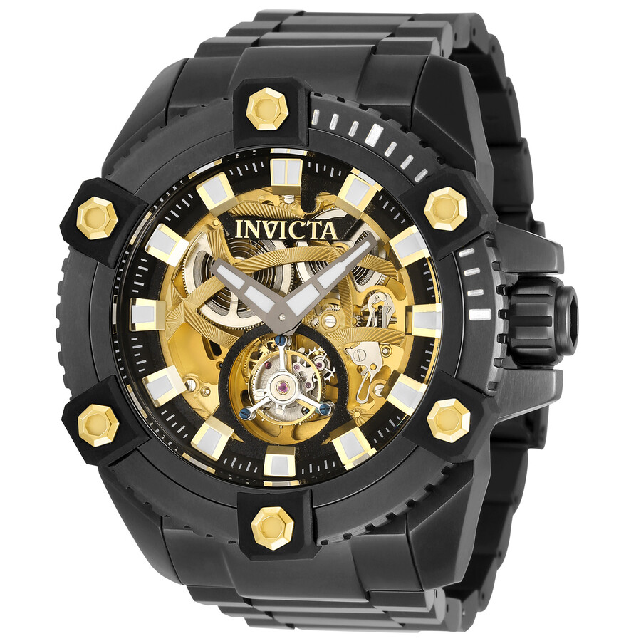 Invicta Reserve Tourbillon Automatic Black Dial Men's Watch 33806 ...