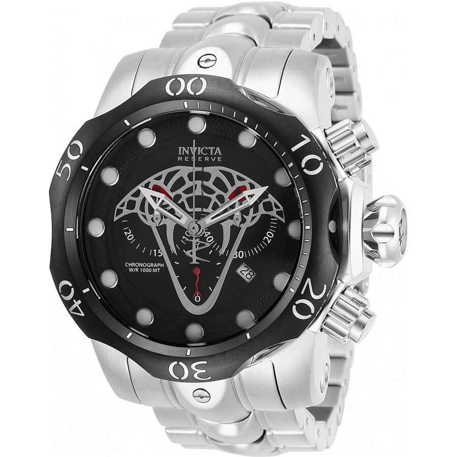 Invicta Reserve Venom Viper Chronograph Quartz Black Dial Men's Watch ...