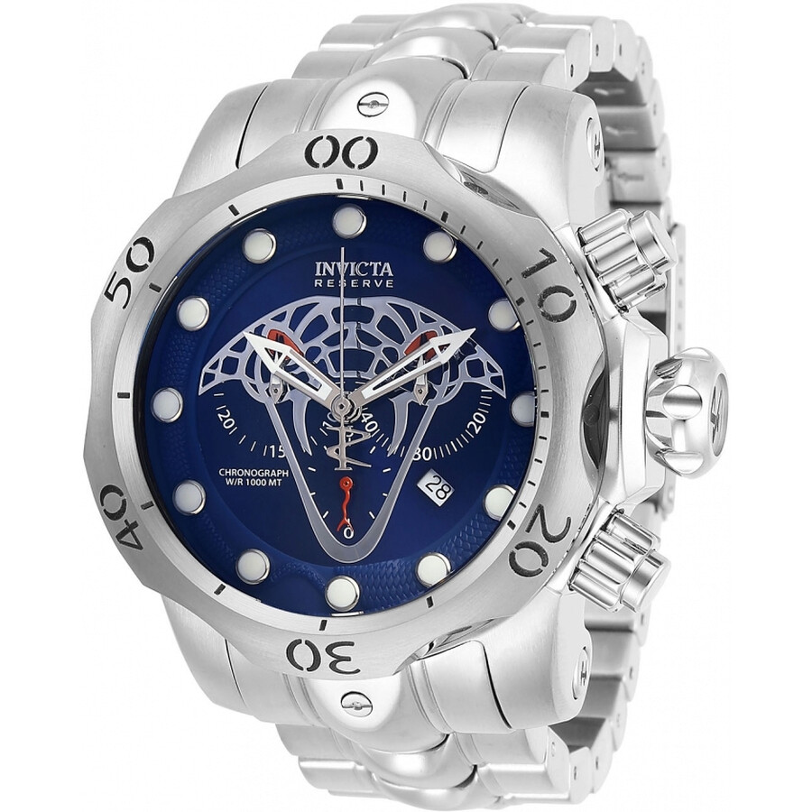 Invicta Reserve Venom Viper Chronograph Quartz Blue Dial Men's Watch ...