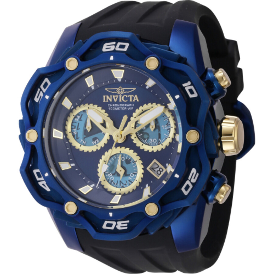 Invicta Ripsaw Chronograph Quartz Blue Dial Men's Watch 44096 ...
