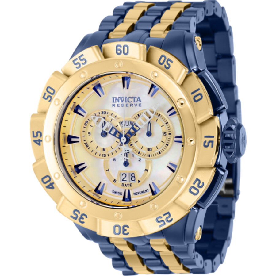 Invicta Ripsaw Chronograph Quartz Champagne Dial Men's Watch 38799 ...