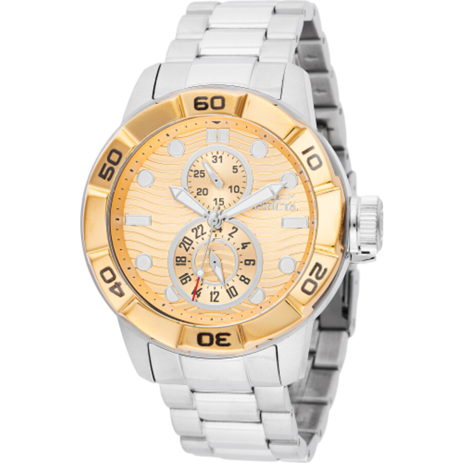 Invicta Ripsaw GMT Date Quartz Gold Dial Unisex Watch 47566 ...