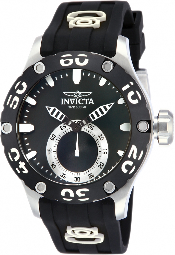 Invicta Russian Diver Black Dial Black PVD Men's Watch 12703 ...