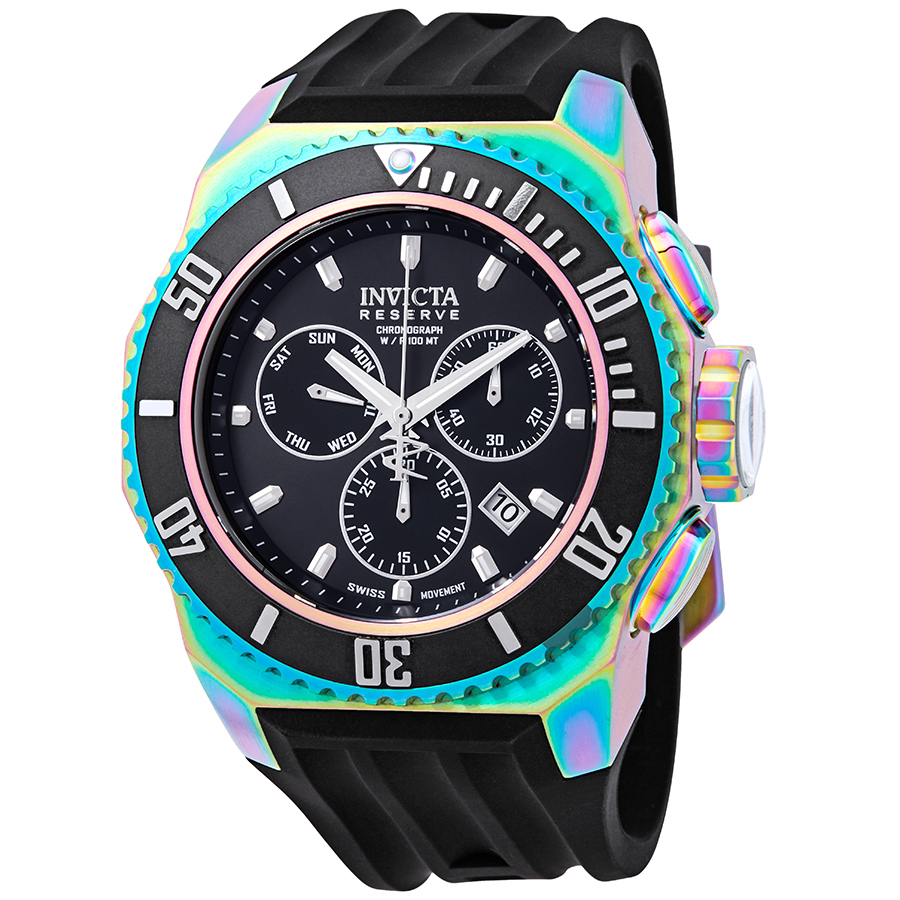 Invicta Russian Diver Chronograph Black Dial Men's Watch 25734 ...