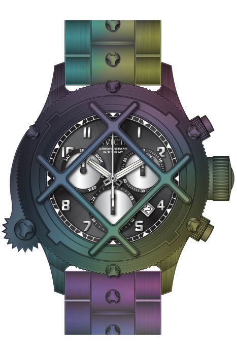 Invicta Russian Diver Chronograph Black Dial Men's Watch 26587 ...