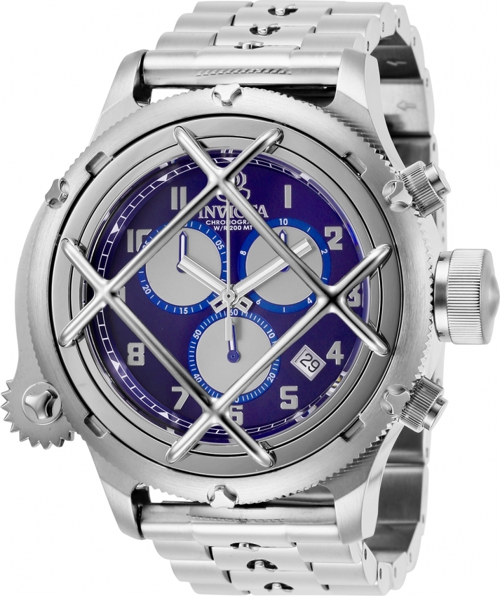 Invicta Russian Diver Chronograph Quartz Blue Dial Men's Watch 27717 ...