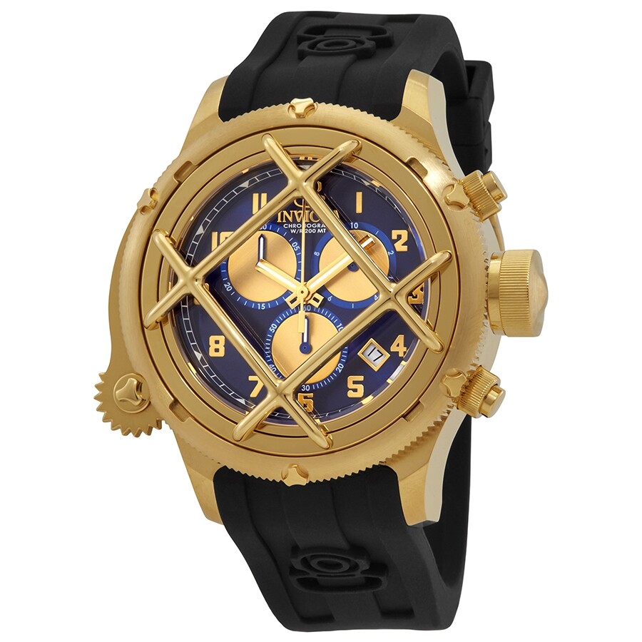 Invicta Russian Diver Chronograph Quartz Blue Dial Men's Watch 27727 ...