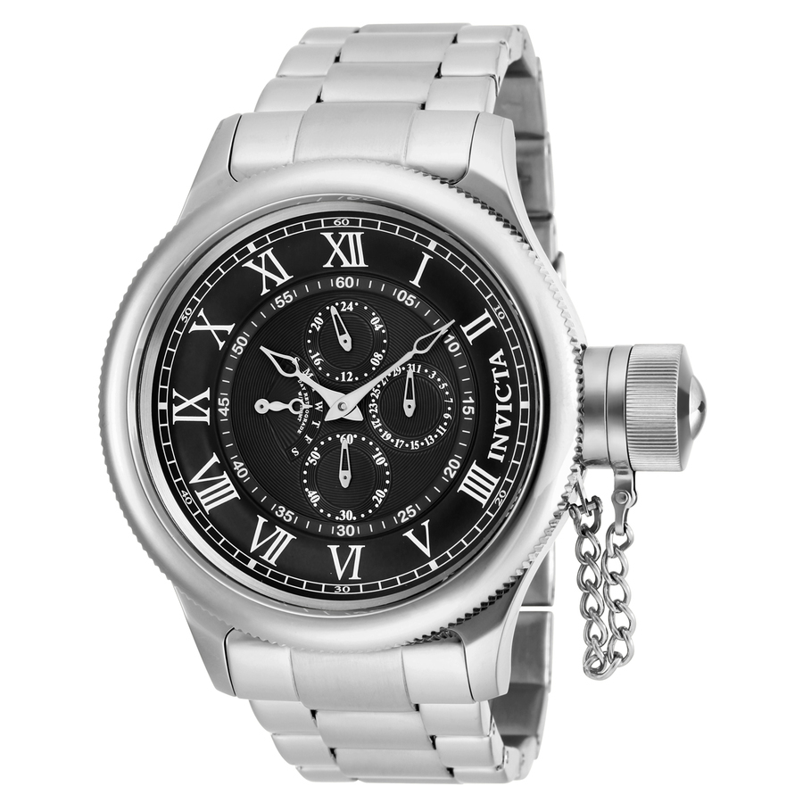 Invicta Russian Diver Quartz Black Dial Men's Watch 17664 886678218714 ...