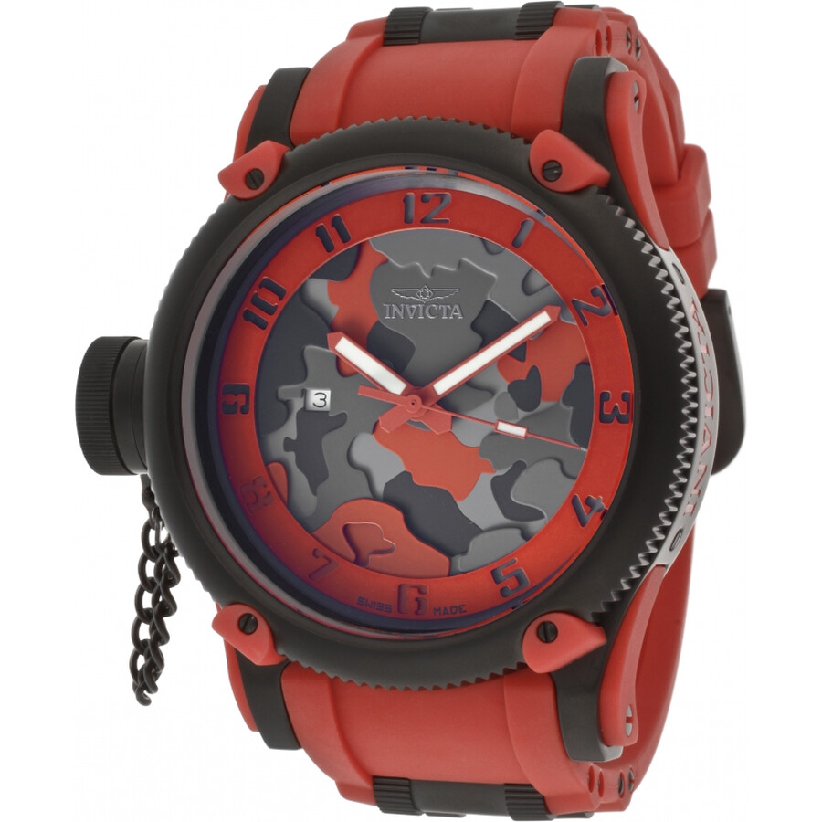 Invicta Russian Diver Red Dial Men's Watch 11334 - Russian Diver ...
