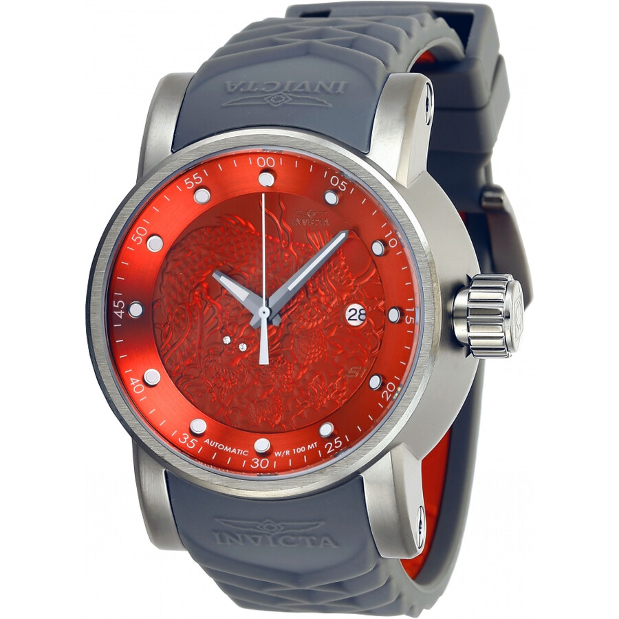 Invicta S1 Rally Dragon Automatic Red Dial Men's Watch 28184 ...