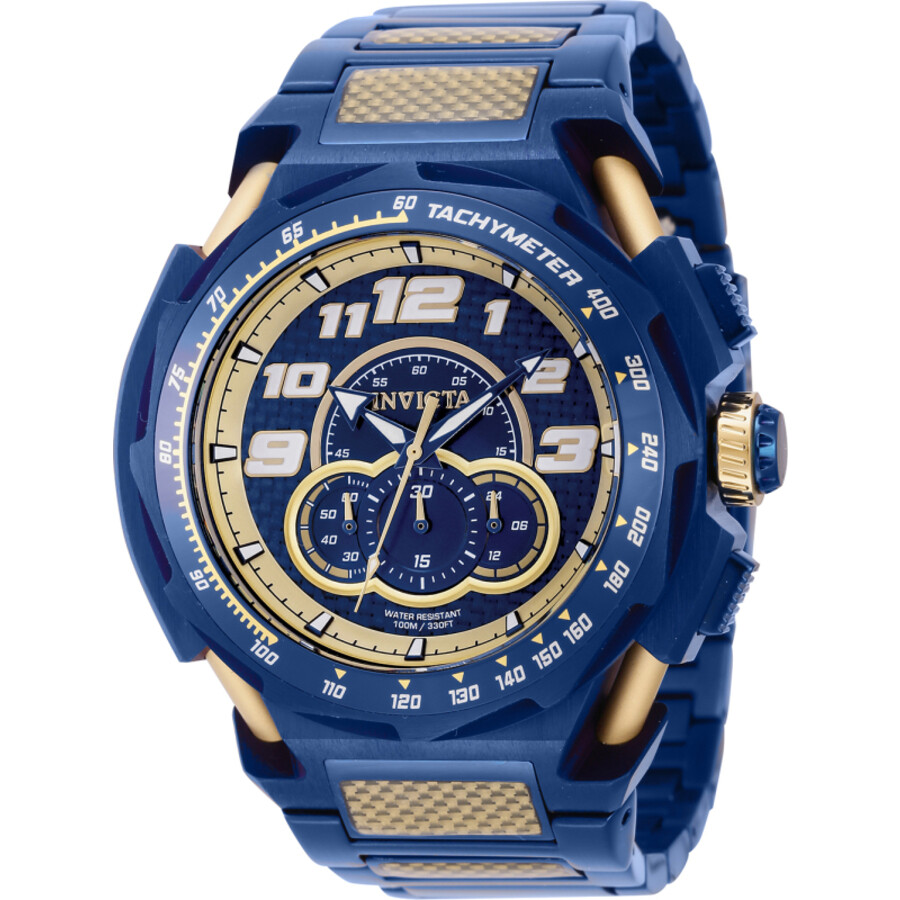 Invicta S1 Rally Chronograph GMT Quartz Blue Dial Men's Watch 43795 ...