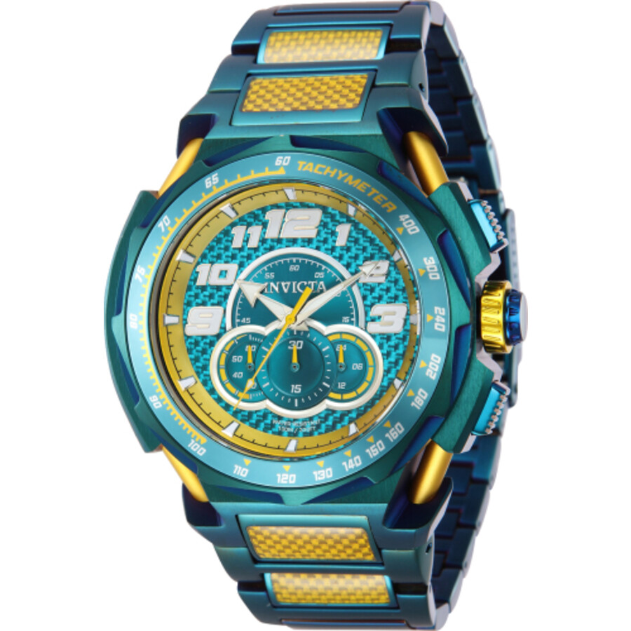 Invicta S1 Rally Chronograph GMT Quartz Green Dial Men's Watch 43792 ...